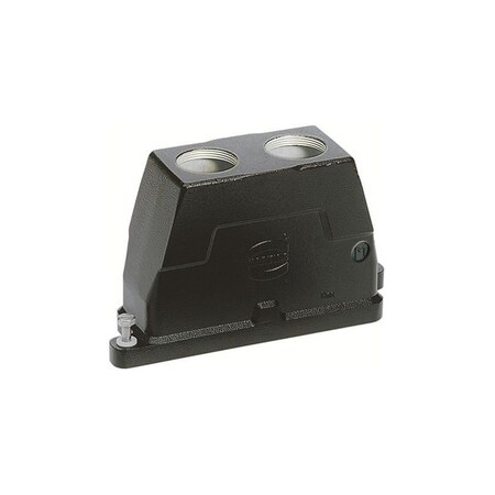 Harting HAN 24HPR HOOD TOP ENTRY, 2X M40 SCREW LOCK, 19400240433 | Zoro