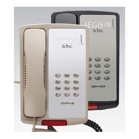 Cetis ECONOMY BASED 1-LINE PHONE, 0 MEMORY KEY, AEGIS-P-08 ASH 80001 | Zoro