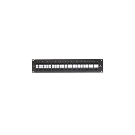 Leviton 48-PORT QUICKPORT PATCH PANEL, KITTED W/EXTREME CAT6 JACKS ...