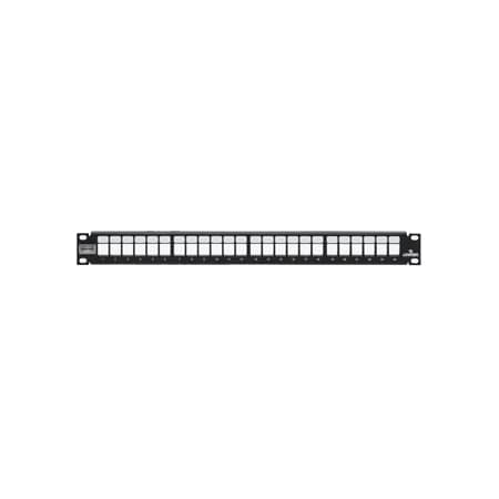 Leviton 24-Port Panel Unloaded Stp, Quickport W. Wire Mgmt Bar, Black ...