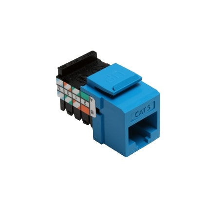 Leviton 1-Port Mod Jack 110 8W8P Utp, T568A/B Cat5 Quickport, Powersum ...