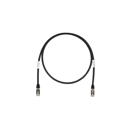 Panduit TX6A CAT6A SHIELDED PATCH CORD, RJ45-RJ45 T568A/B LSZH, BLACK 3 ...