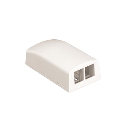 Panduit 2-PORT SURFACE MOUNT UNLOADED, ACCEPTS NETKEY MODULES, WHITE ...