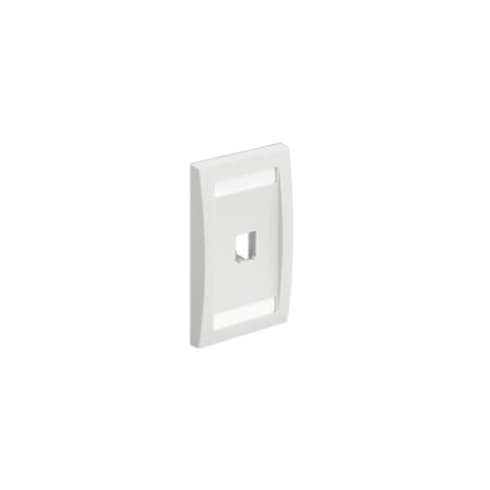 Panduit 1-PORT FLUSH MOUNT UNLOADED, SINGLE GANG MINI-COM, WHITE ROHS ...