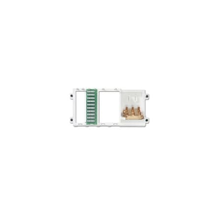 Leviton Basic Telephone & Video Panel, 1X9 Bridged Telephone Board ...