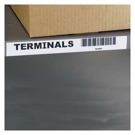 Panduit LS8 CONT.TAPE CASSETTE BLACK, ON WHITE VINYL ROHS, 25.40X7.6MM ...