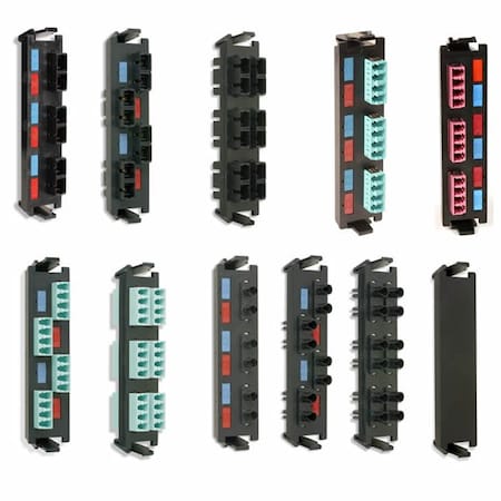 Siemon 24-PORT PANEL W/DUPLEX LC, CONNECTORS LC BLUE ADAPTERS ...