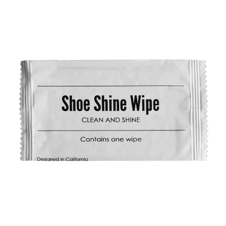 Shoe Shine Wipe Shoe Shine Wipe, 5" x 6" Non-woven Towelette, Sachet ...