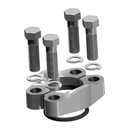 World Wide Fittings 2 Piece Split Flange Kit - SAE Code 62 1902X24 | Zoro