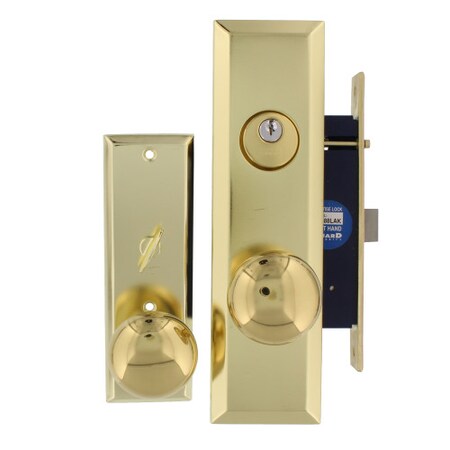 Guard Security Mortise Lockset w/ Single Cylinder Deadbolt-Left Hand ...