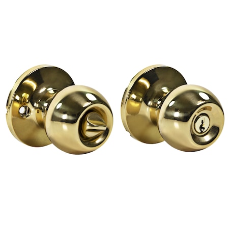 Ultra Security Rounded Rod Door Lever - Security Keyed Entry with ...