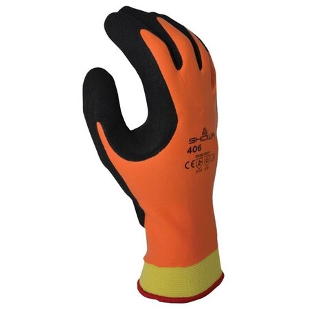 Showa Insulated Gloves, XL, Orange 406XL-09.RT | Zoro