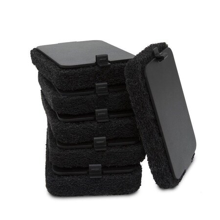 Weber Griddle Scour Pad Replacement Pack, Nylon Bristle, Black Bristle ...