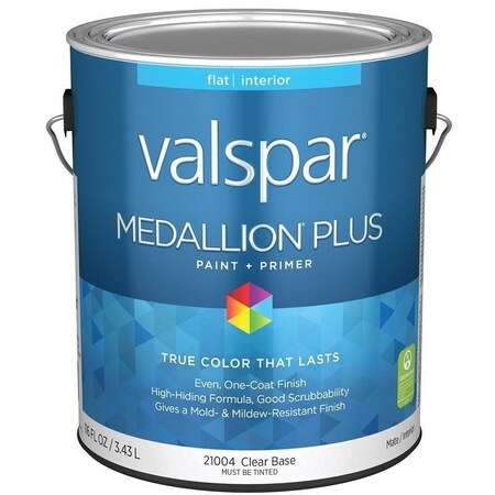 Valspar Medallion Plus 2100 Latex Paint, Acrylic Base, Flat Sheen ...