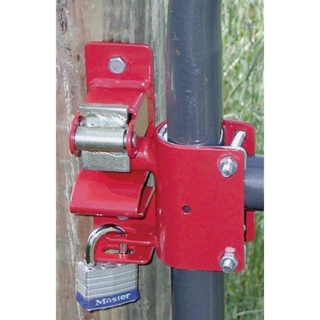 Speeco SpeeCo S16100500 1-Way Lockable Gate Latch, Steel, Red, For 1-5/ ...