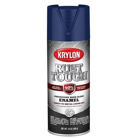 Krylon Rust Tough Enamel Spray Paint, Gloss, Navy Blue, 12 oz, Can ...
