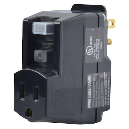 Southwire GFCI Surge Protector, 120 V, 15 A, 1 -Outlet, Black/Yellow ...