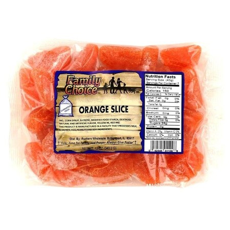 Family Choice Candy, Orange Flavor, 14 oz 1109 | Zoro