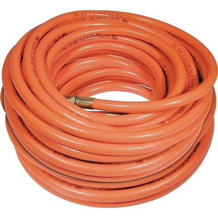 Amflo Air Hose, 38 in OD, 100 ft L, MNPT, 300 psi Pressure, PVC, Orange ...