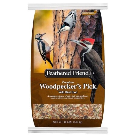 Feathered Friend WOODPECKER's Pick Series Wild Bird Food, Premium, 20 ...