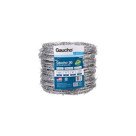 Gaucho Gaucho 118290 Barbed Wire, 15-1/2 ga, 1320 ft L, 2-Barbed Point ...