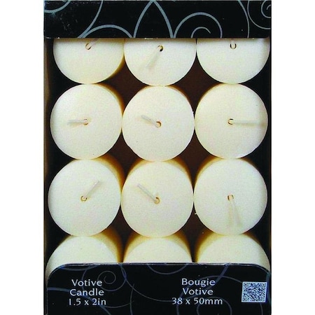 Candle-Lite 1276570 Scented Votive Candle, Creamy Vanilla Swirl ...