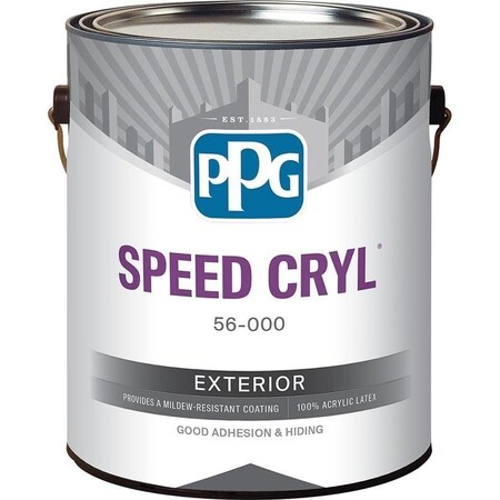 Ppg SPEED CRYL 56-510XI-01 Exterior Paint, Semi-Gloss, Pastel Base ...
