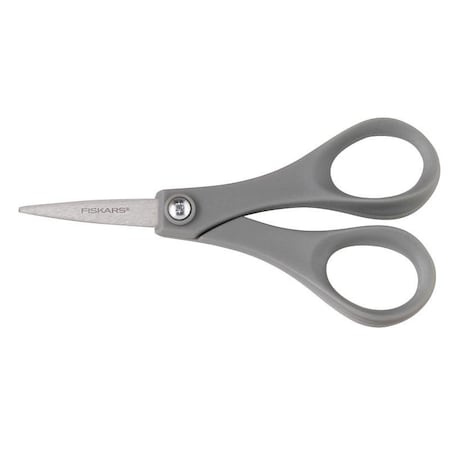Fiskars 01004681J Scissor, 5 in OAL, 158 in L Cut, Stainless Steel ...