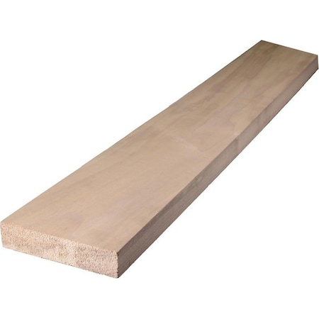 Alexandria Moulding Hardwood Board, 4 ft L Nominal, 4 in W Nominal, 1 ...