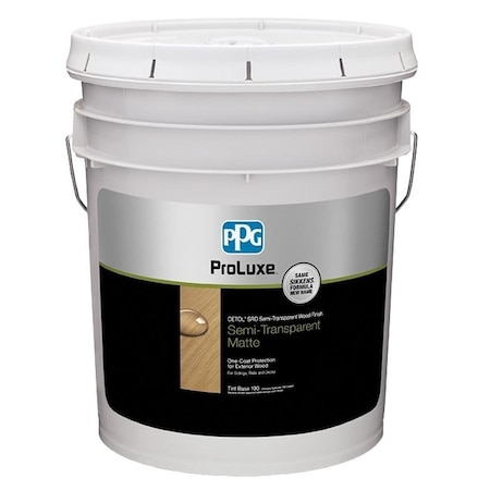 Ppg Proluxe Cetol SRD Wood Finish, SemiTransparent, Liquid, 5 gal, Pail ...