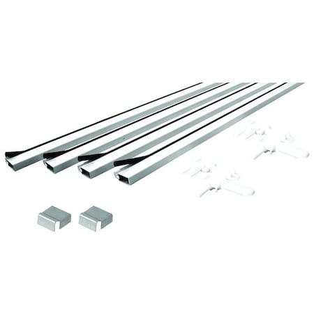 Make-2-Fit Screen Frame Kit, 4 ft L x 34 in W Dimensions, Aluminum ...