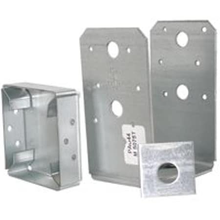 Mitek Post Anchor, 4 x 4 in PostJoist, Steel, Zinc PAU44-TZ | Zoro