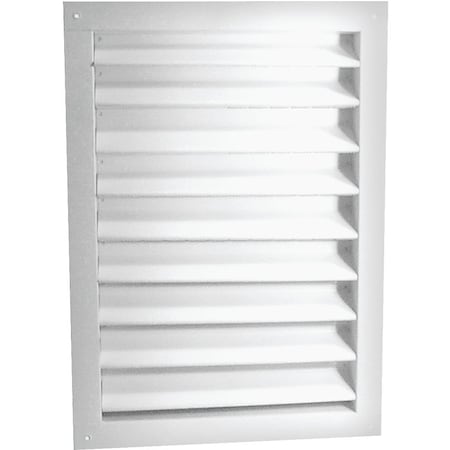 Master Flow Dual Louver, 14-3/4 in L, 14-1/2 in W, Aluminum, White ...
