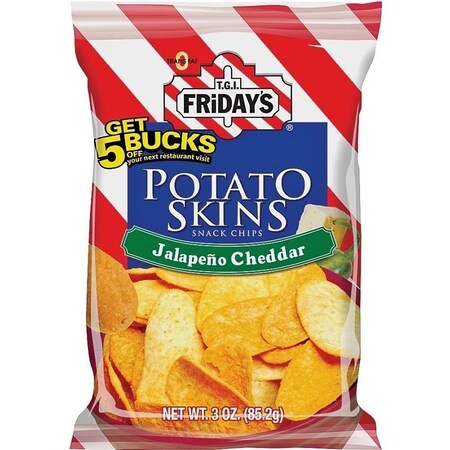 Tgi Fridays Snack Chips, Cheddar, Jalapeno Flavor, 3 oz Bag 515432 | Zoro