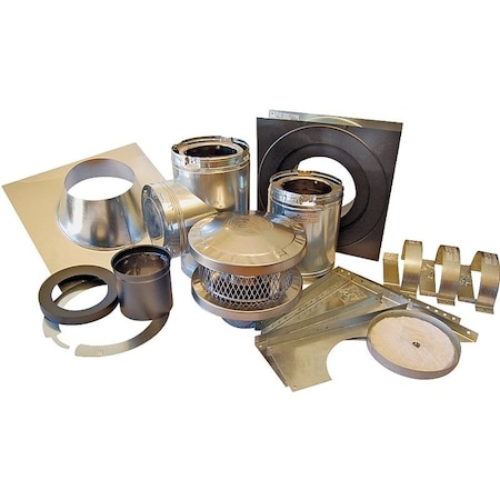 Ameri-Vent Through-The-Wall Kit, For: Venting Appliances through a Side ...