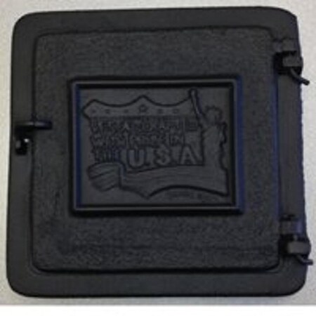 Vestal Mfg Cleanout Door, 12 in W, 8 in H, Iron 128 | Zoro