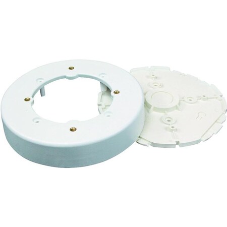 Legrand Wiremold NMW Fixture Box, 4 in D, 1 Gang, Plastic, White NMW4 ...