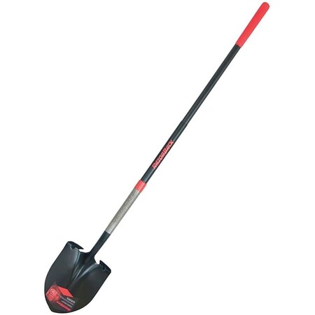 Razor-Back Shovel, 9 in W 14 ga Steel Blade, 57 in L Fiberglass Handle ...