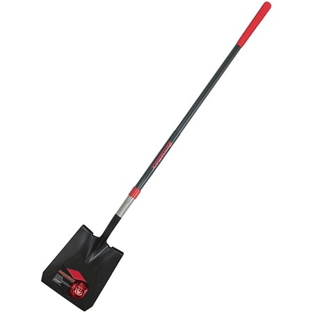 Razor-Back Square Point Shovel, 9-1/2 in W Steel Blade, Fiberglass ...
