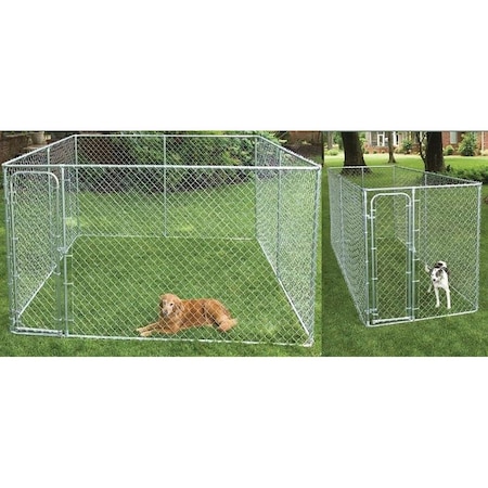 Stephens Pipe & Steel Dog Kennel Box, 10 ft OAL, 15 ft OAW, 6 ft OAH ...