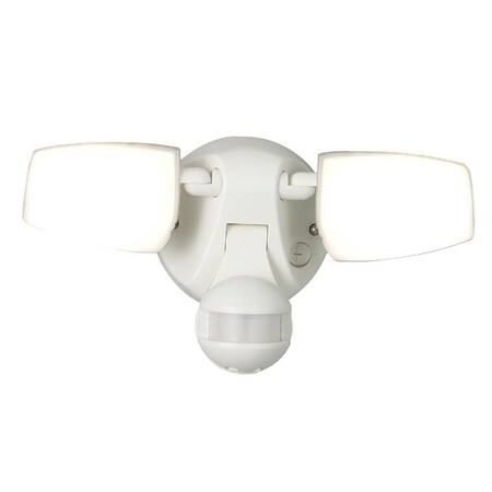 Halo PC LED Twin Head Flood Motion Twin Head Flood Light, 120 V, 20 W ...