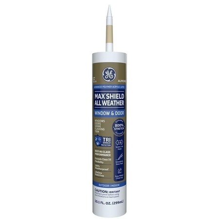 Ge Max Shield Sealant, Almond, 24 hr Curing, 40 to 100 deg F, 101 oz ...