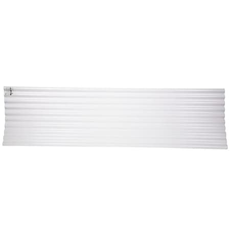 Tuftex SeaCoaster Series Roof Panel, 8 ft L, 26 in W, Corrugated ...