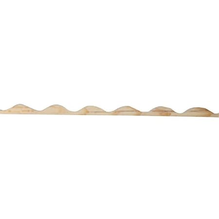 Tuftex Round Closure Strip, 8 ft L, Wood, Natural Wood, Horizontal ...