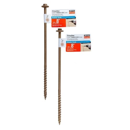 Simpson Strong-Tie Strong-Drive SDWH Timber Screw, 8 in L, Coarse ...