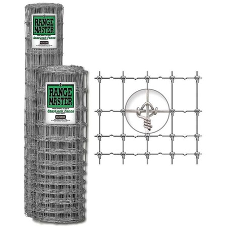 Rangemaster Staylock Fence, 330 ft L, 96 in H, 1212 Gauge, Galvanized ...