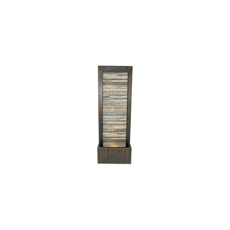 Ghp FOUNTAIN STEEL W/STONE BRICK Y95892 | Zoro