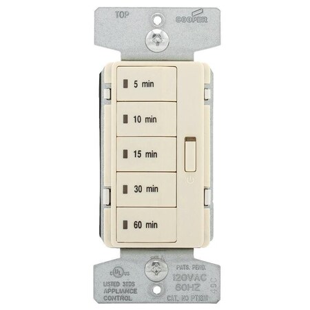 Eaton Wiring Devices Minute Timer, 15 A, 120 V, 1800 W, 5 to 60 min ...