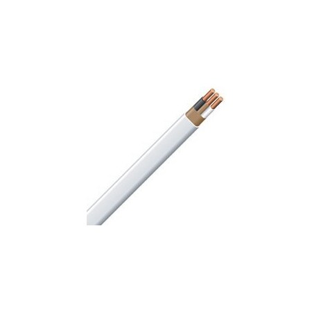 Southwire NM-B Non-Metallic Building Cable, 14 AWG, White, Solid, 250 ...
