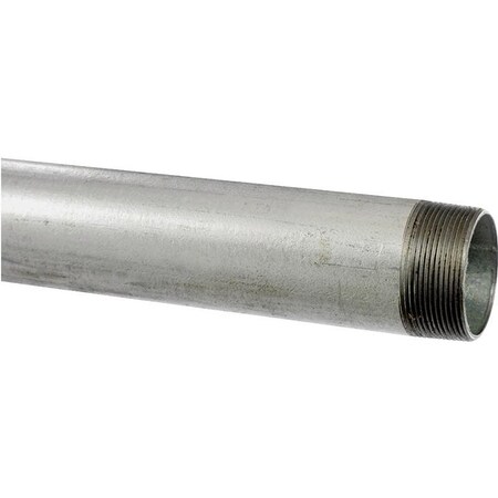 Kloeckner Metals Pipe, 2 in, 21 ft L, Threaded GALV 2 | Zoro